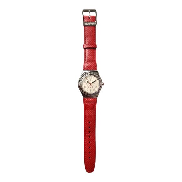 Swatch | Accessories | Vintage Swatch Irony Lady Watch Red Amazon Yls3 ...